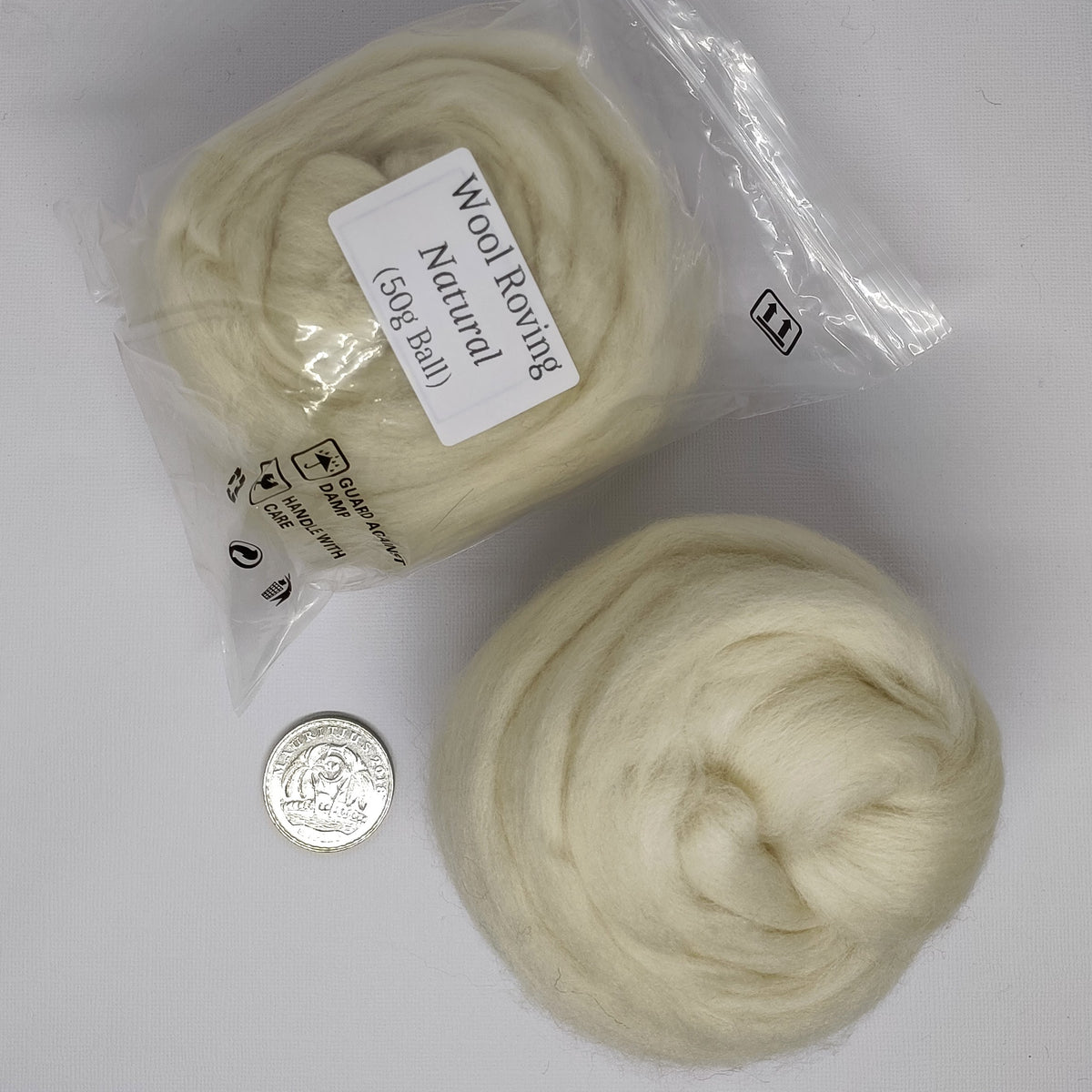 Natural Merino Wool Roving – Knots and Tangles